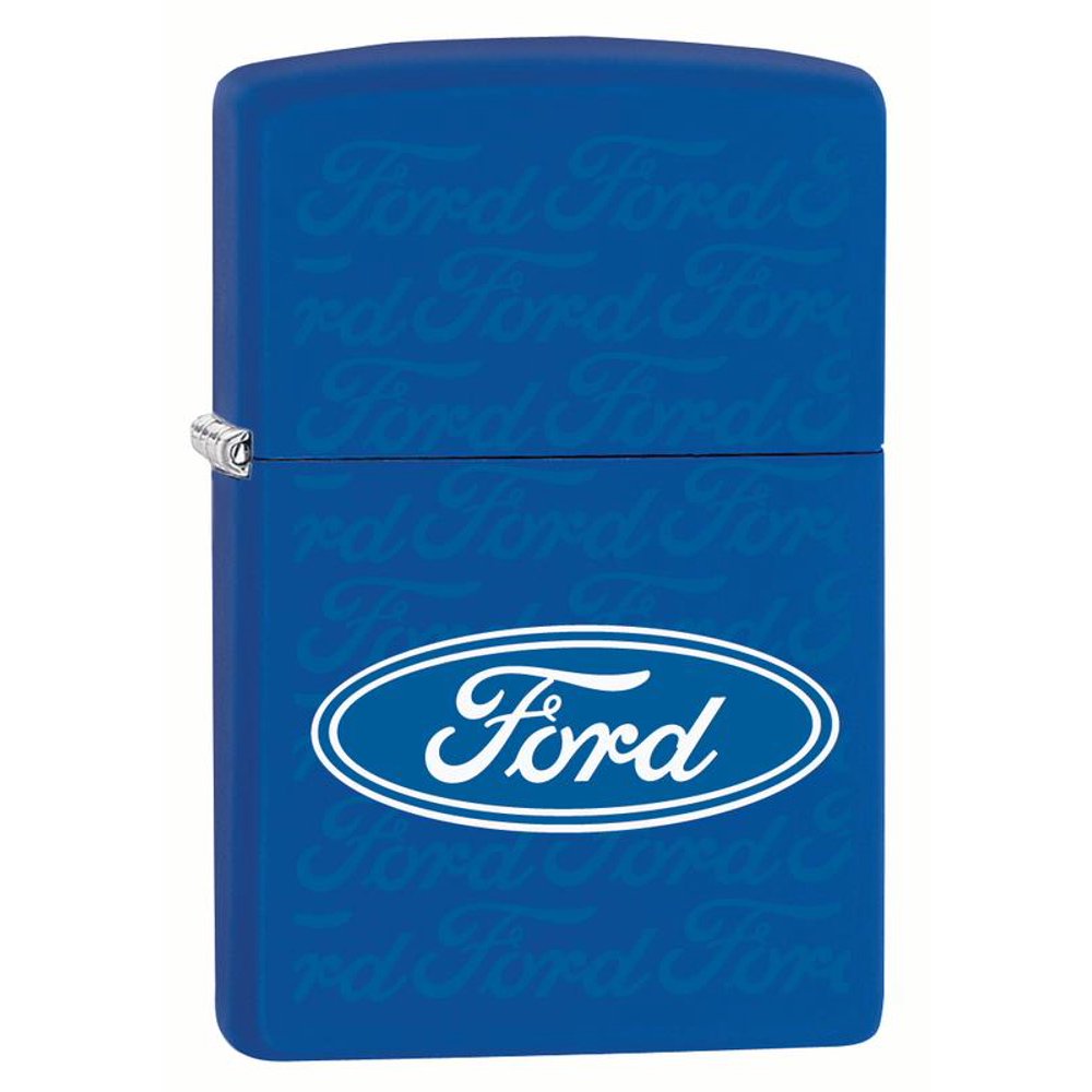 Zippo Lighter: Ford Blue Oval - Royal Blue Matte - Walmart.com ...