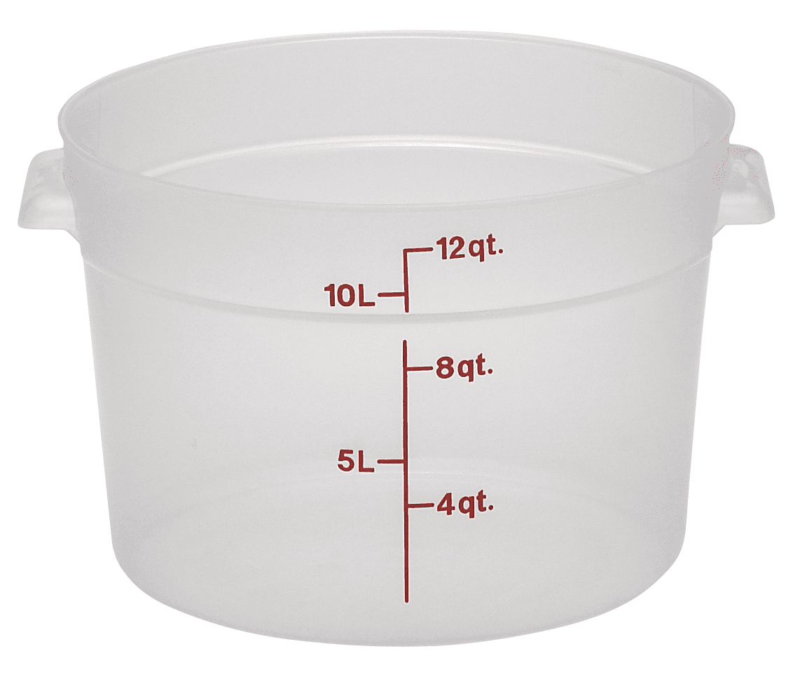 Cambro Manufacturing RFS12PP190 Translucent Rounds 12 qt - Walmart.com