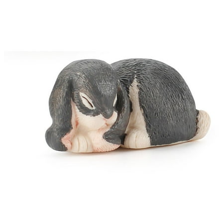 Animal Model Realistic Form Collectibles Solid Mock Rabbit Model Figure ...