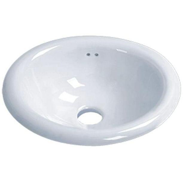 CI CH333 Derby Porcelain Oval Drop-In Vanity Sink White - Walmart.com