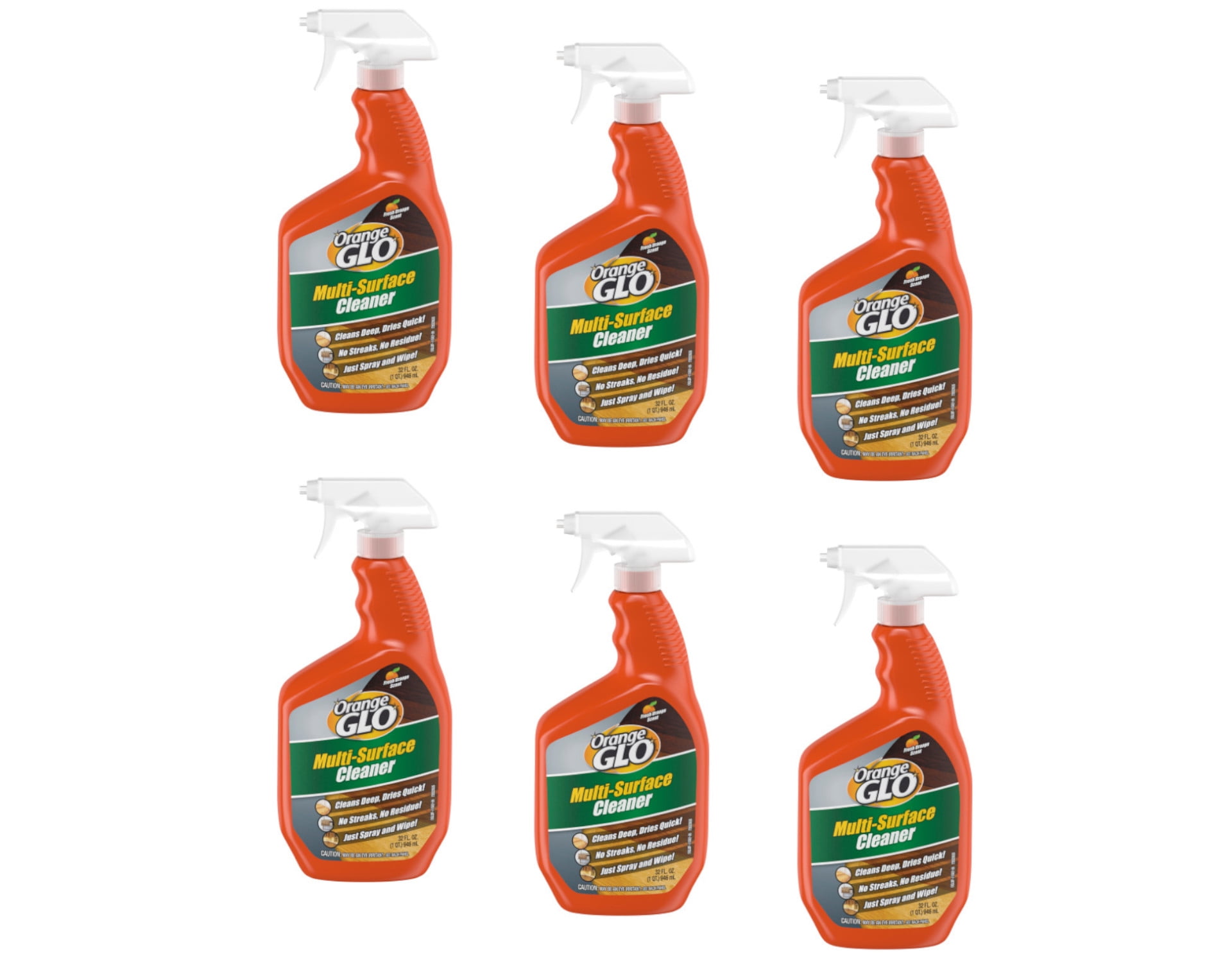 Orange Glo Multi-Surface Cleaner, Fresh Orange Scent, 32 Fl Oz (6 Pack ...