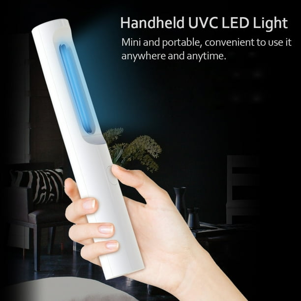 Mini Lámpara UVC Luz UVC LED portátil Luz ultravioleta recargable ...