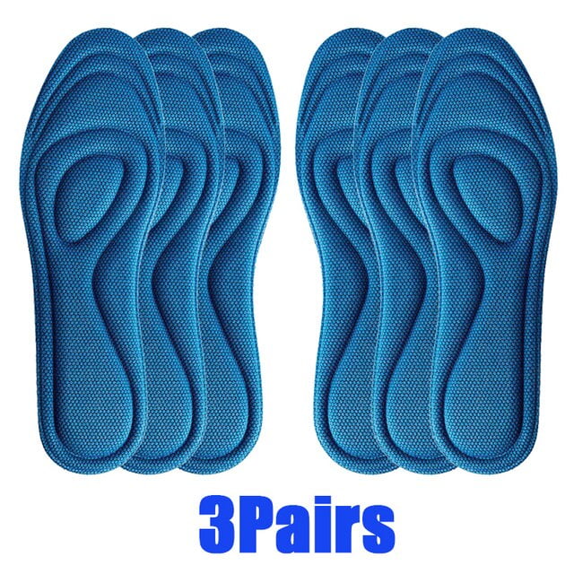 Memory Foam Insoles for Shoes Men Women Nano Antibacterial Massage ...