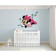 Singing Minnie Mouse Pink Dress Cartoon Character Graphic Decal Sticker ...