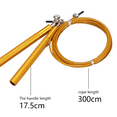 gold Speed Skipping Rope with Aluminium Alloy Handle and Ball Bearing ...