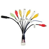 20P Plug Car Stereo Radio RCA Output AUX Wire Harness Connector Wiring ...