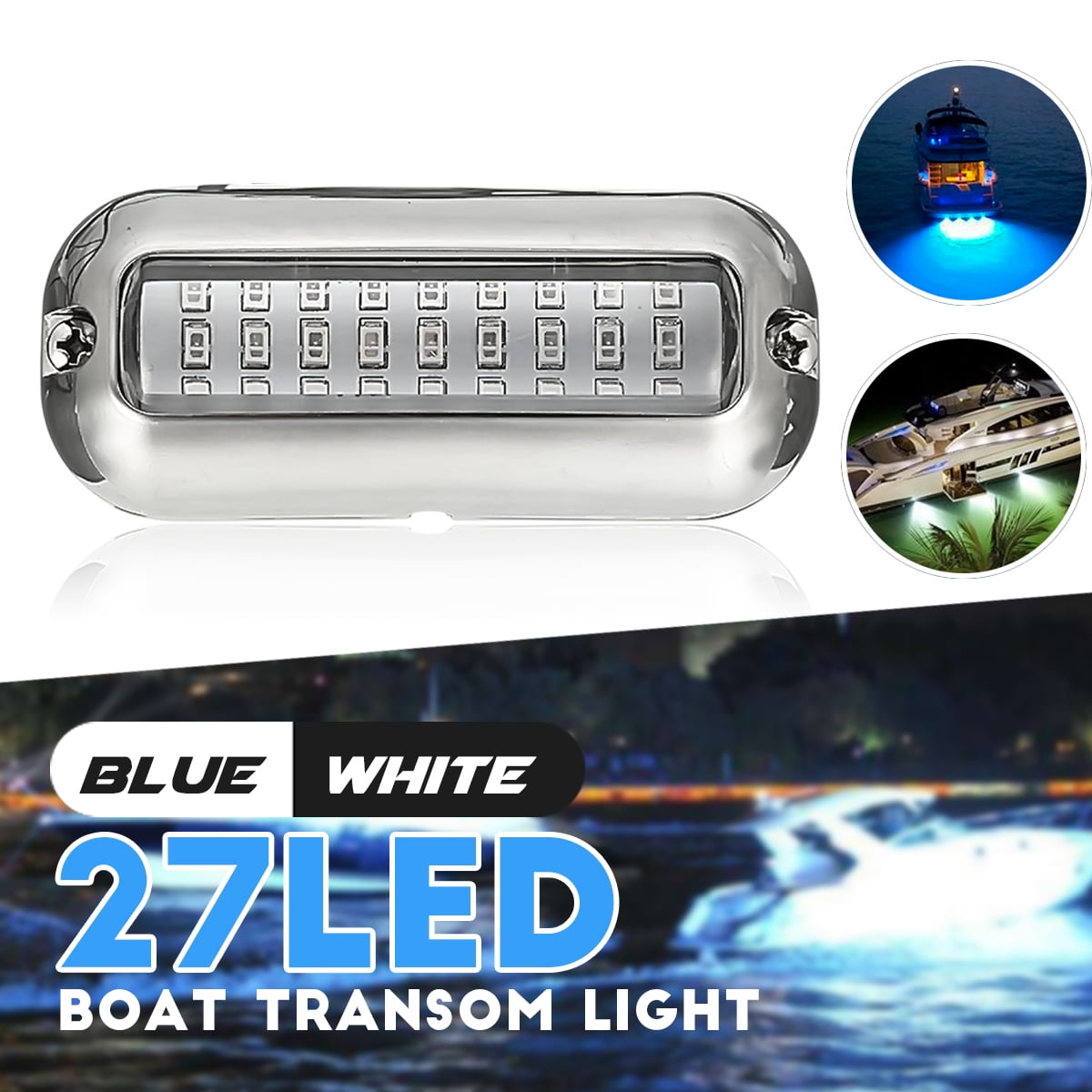 Marine Boat Transom Lamp Underwater Pontoon Boat Transom Lights ...