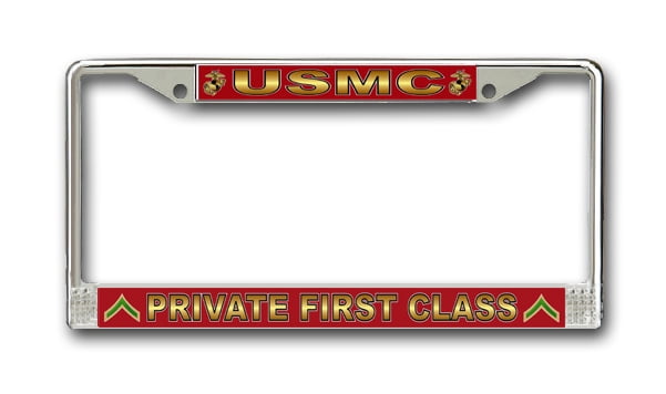 USMC 'Private First Class' License Plate Frame - Walmart.com