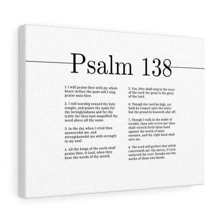 Scripture Walls Louez-Toi avec Mon Cœur Entier Psaume 138 Verset ...