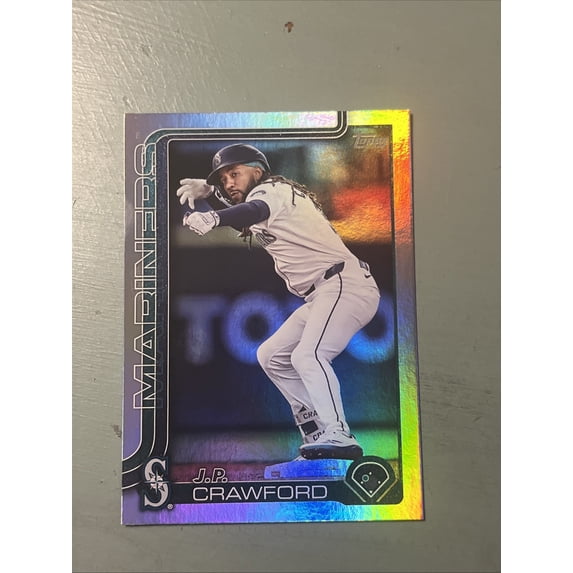 2025 Topps Series 1 J.P. Crawford #298 Rainbow Foilboard Parallel ...
