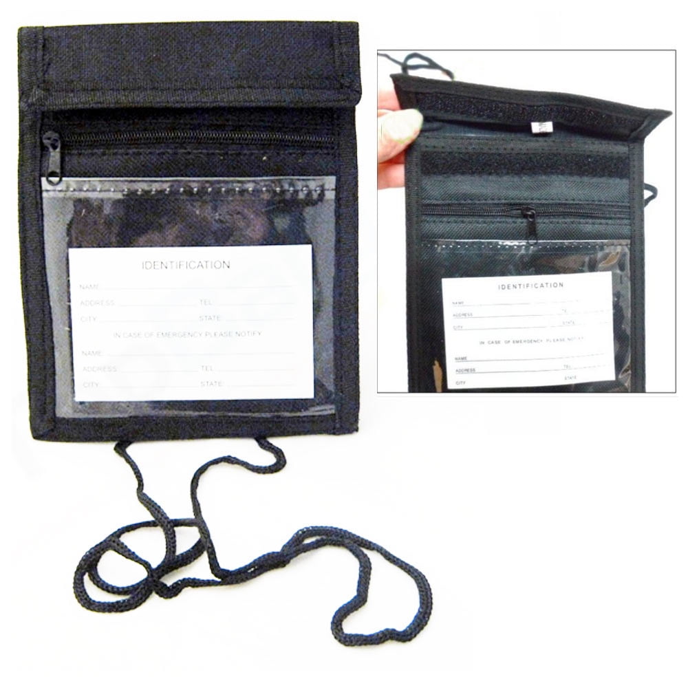 AllTopBargains NEW ID Badge Press Pass Passport Holder Neck Wallet ...