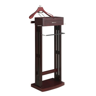 VL16204 Deluxe Wardrobe Valet in Dark Cherry - Walmart.com