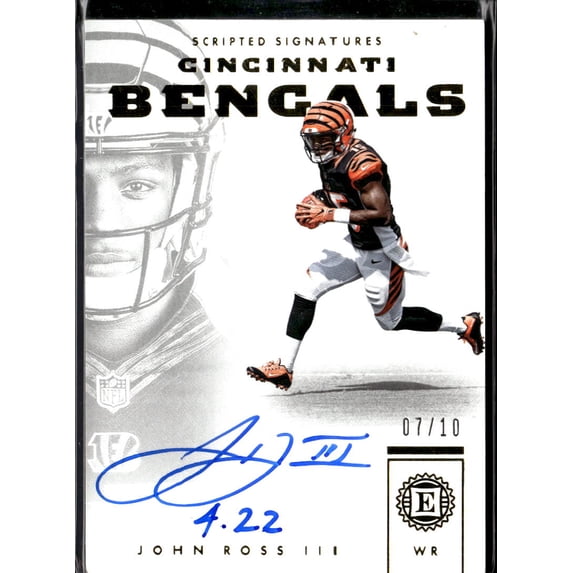 2018 Panini Encased Scripted Signatures John Ross III #SS-JRS /10 ...