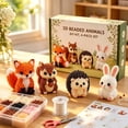 4 Pack Hedgehog Animal Beaded DIY Craft Kit, Handmade Beading Supply ...