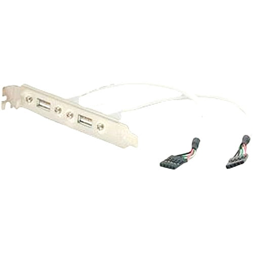 StarTech.com USBPLATE 2 Port USB A Female Slot Plate Adapter Cable ...