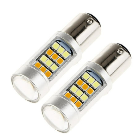 2 Pieces Bright Dual Color LED Bulb Front Light 1157 | Walmart Canada
