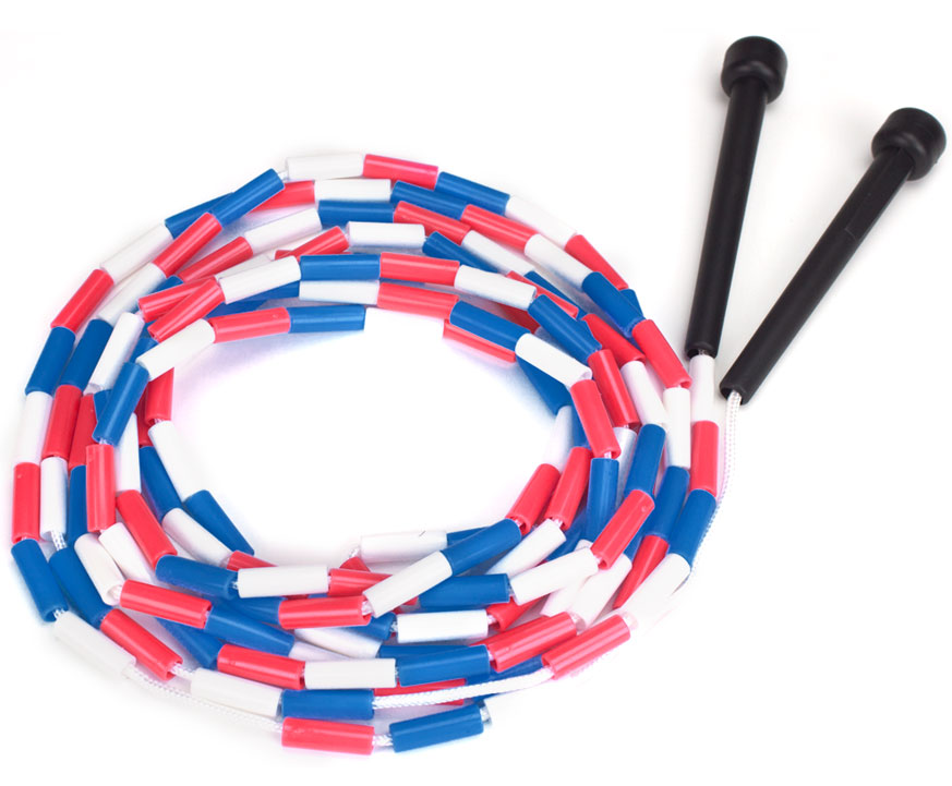 Single 16 foot Double Dutch jump rope w/plastic segmentation - Walmart.com