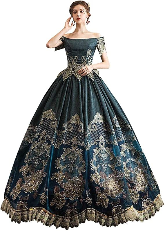 KEMAO Rococo Baroque Marie Antoinette Dresses 18th Century Renaissance ...