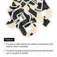 Uxcell Letter B Chenille Stitch Sew On Letter Patch Camouflage White 3. ...