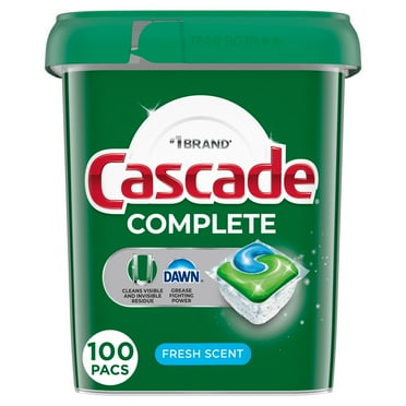 Cascade Total Clean ActionPac Dishwasher Detergent Pacs Lemon Scent ...