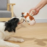 Sedioso Lightweight Cow Design Dog Toy, Squeaky Plush with Crinkle ...