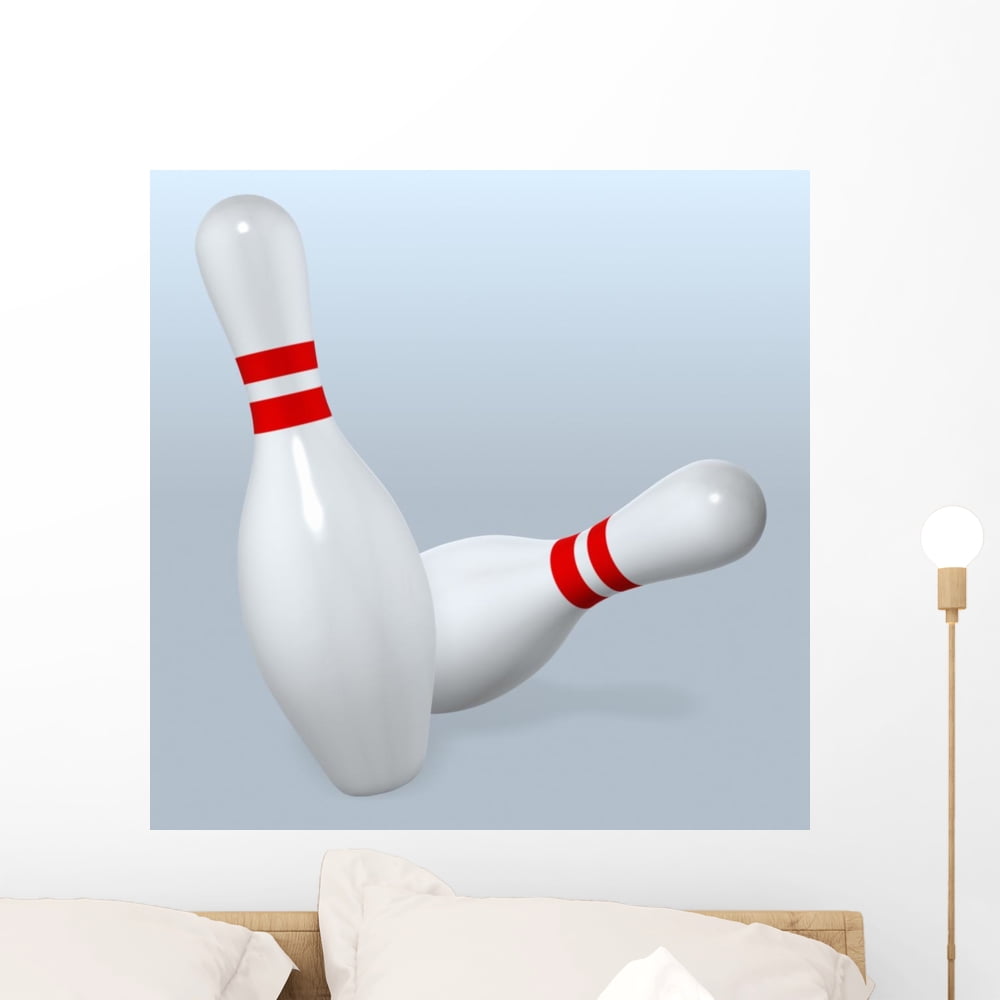 Bowling Pins Fall Wall Mural by Wallmonkeys Peel and Stick Graphic (24 ...