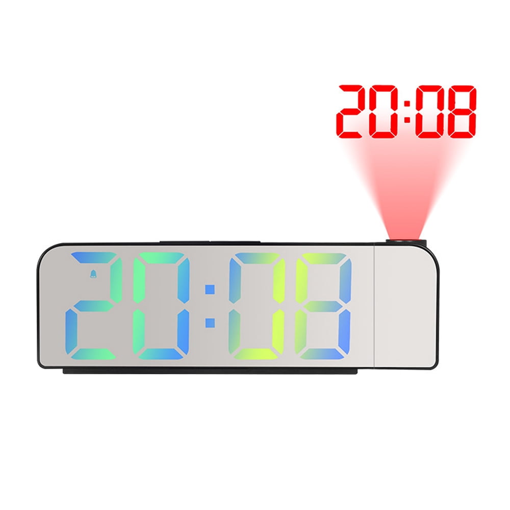 Simple projection alarm clock LED large font display electronic clock ...
