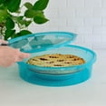 Youngever 3 Pack Pie Containers, Multi-Color Plastic Food Storage ...