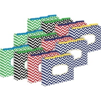 Barker Creek Designer File Folder Set of 24, Nautical Chevron, Multi ...