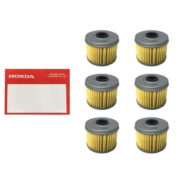 6 Pack Honda OEM Oil Filter 15412-HM5-A10 TRX350 TRX400 TRX450 Rancher ...