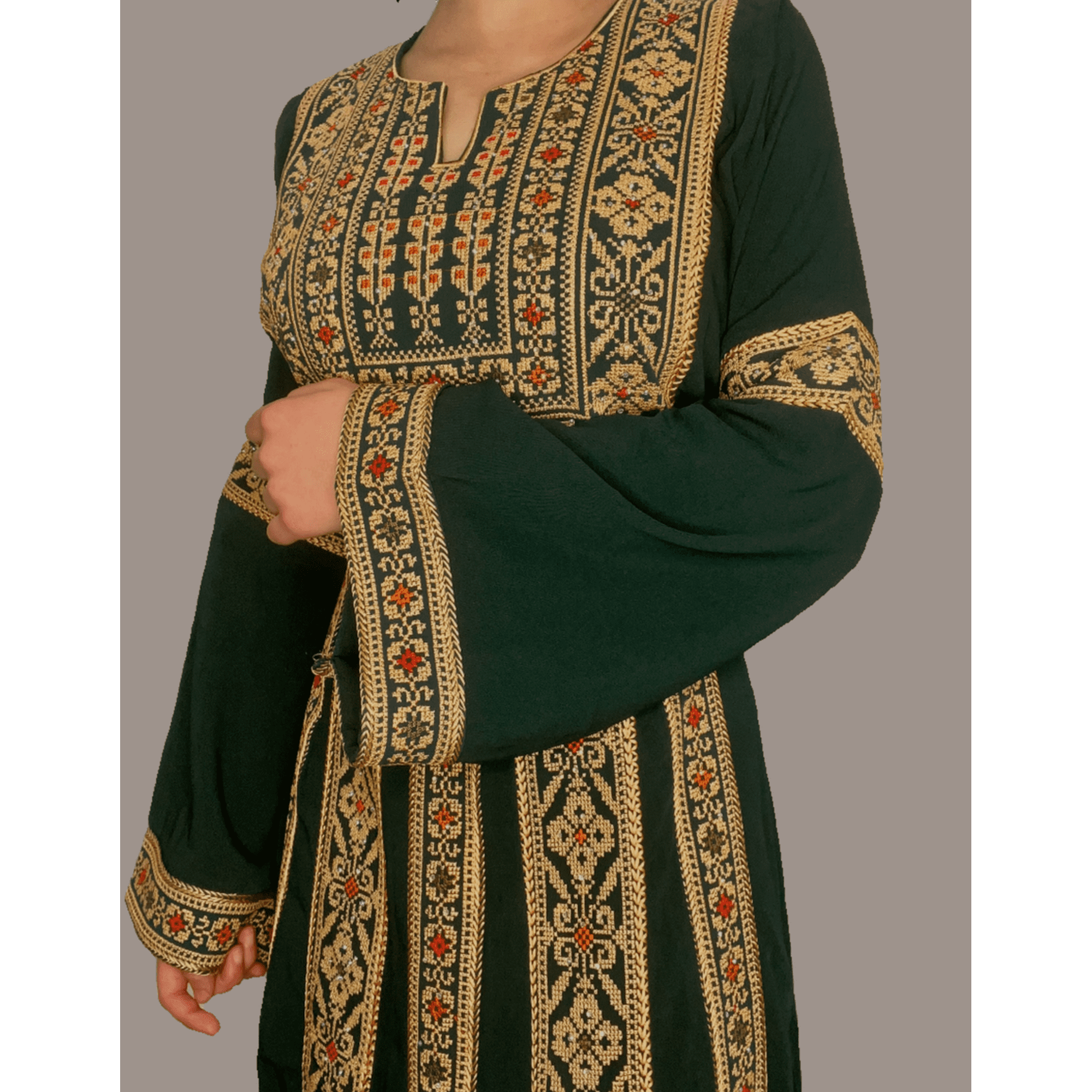 Click here for Modaline The Traditional Tatreez Embroidered Pales... prices