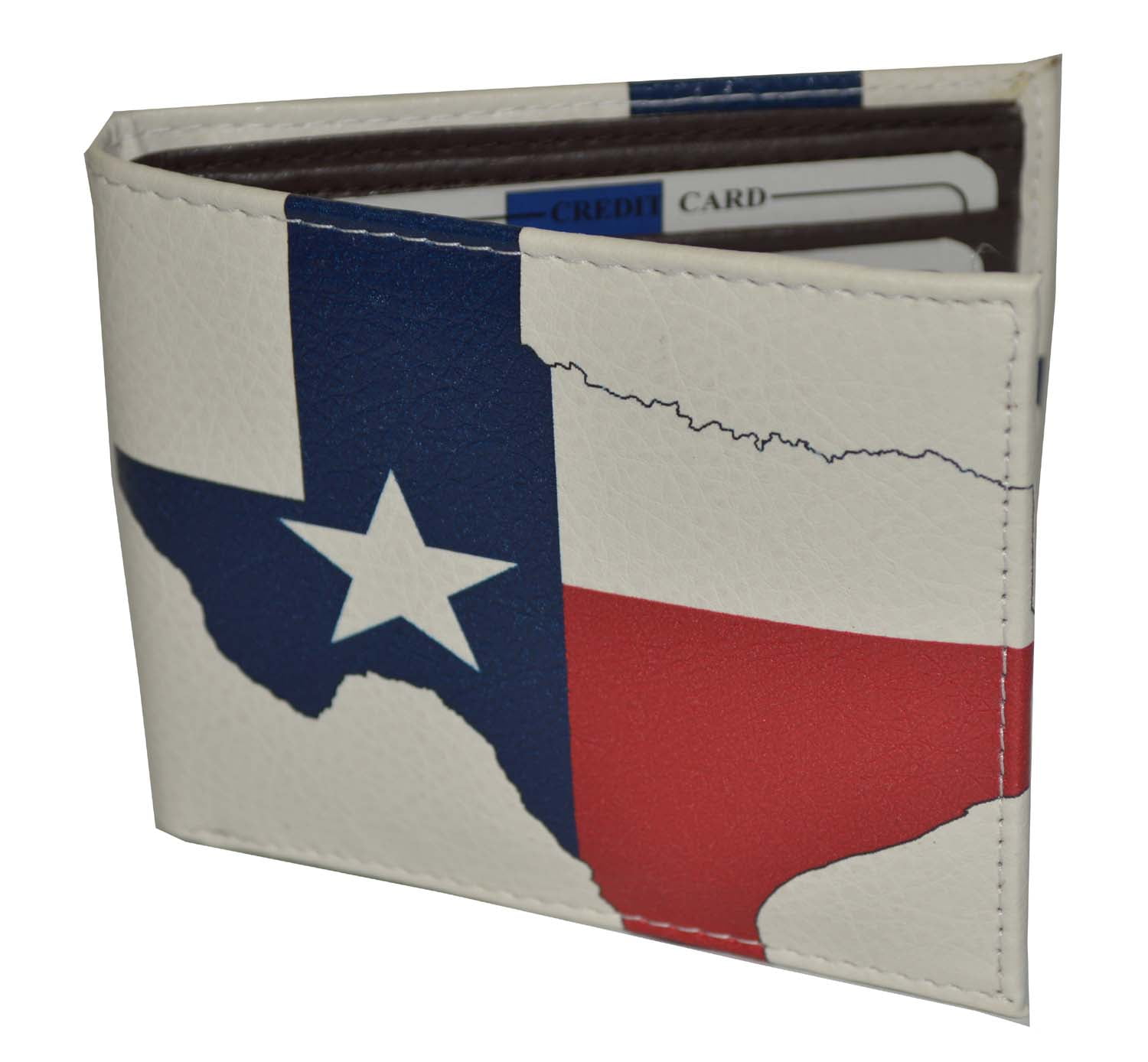 Mens Bifold Exotic Wallet Picture Texas Flag Map with printed gift box ...