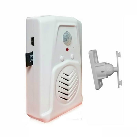 Talking PIR Motion Sensor Speaker Welcome Alarm SD Card Sound Player ...