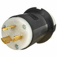 Hubbell HBL61CM64 Compact Gray Nylon Weatherproof Panel Mount Inlet ...