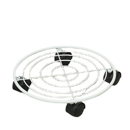FanShow Removable Universal Wheel Tray Solid Wood Flower Pot Tray ...