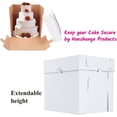 Tall Cake Boxes for Tier Cakes, 12x12x12 Inch [10 Pack ] Thick Sturdy ...