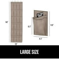 Over the Door Shoe Organizer, 24 Large Breathable Mesh Pockets, Space ...