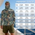 SEANATIVE Men's UV Protection Fishing Hoodie with Face Mask, Full ...