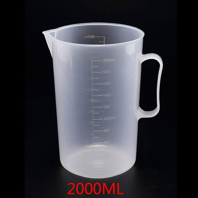 FANJIE Measuring Jug Plastic Beaker Transparent Measuring Cup Chemical ...