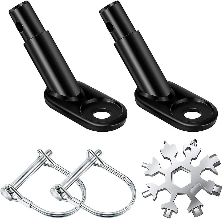 2 Sets Bike Trailer Coupler Steel Connector Bike Trailer Hitch Adapter ...
