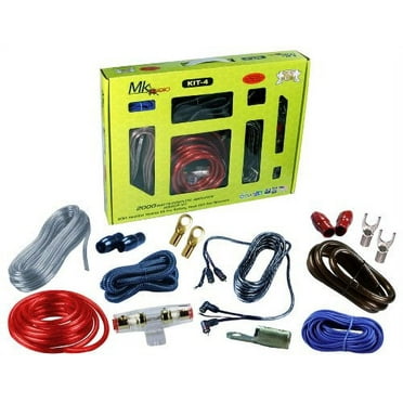 SoundBox 4 Gauge Amplifier Wiring Kit, SuperFlex Cables, 5,000W Power ...