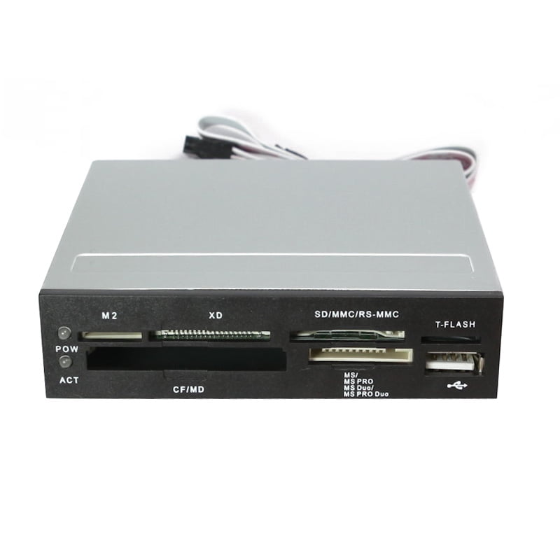 axGear 3.5 Inch USB 2.0 Internal Card Reader For Micro SD SDHC MMS Pro ...