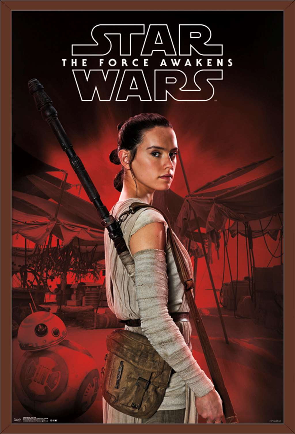 Star Wars: The Force Awakens - Rey Staff Wall Poster, 22.375" x 34 ...