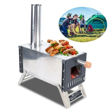 DANCHEL S6 Portable Folding Wood Stove Stainless Steel Hot Tent Stoves ...