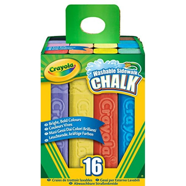 Crayola 16 Count Sidewalk Chalk (Pack of 24) - Walmart.com