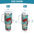 40 oz Stainless Steel Tumbler Vacuum Insulated Leak Proof Stainless ...