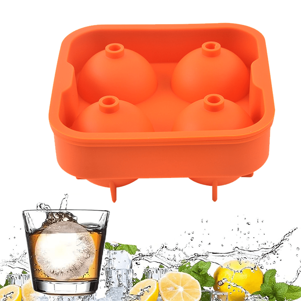 Ice Ball Mold， Sphere Ice Trays for Whiskey - Walmart.com