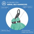 Aerial Silk Yoga Hammock & Swing for Home, Inversion Exercises, Starter ...