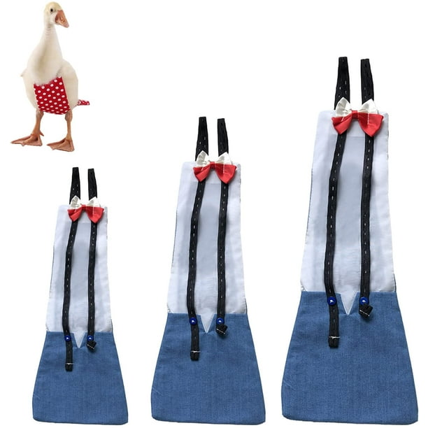 3 pañales lavables para animales con nudo de corbata (vaquero, S/M/L ...