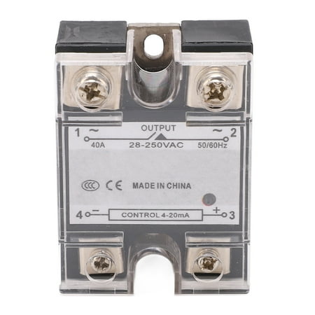 SSR, 4-20mA Input Plastic Casing Solid State Relay 28-250V AC Output ...